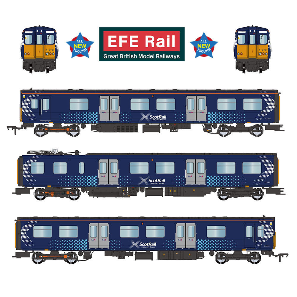Class 314 3-Car EMU 314212 ScotRail Saltire – The Loco Shop