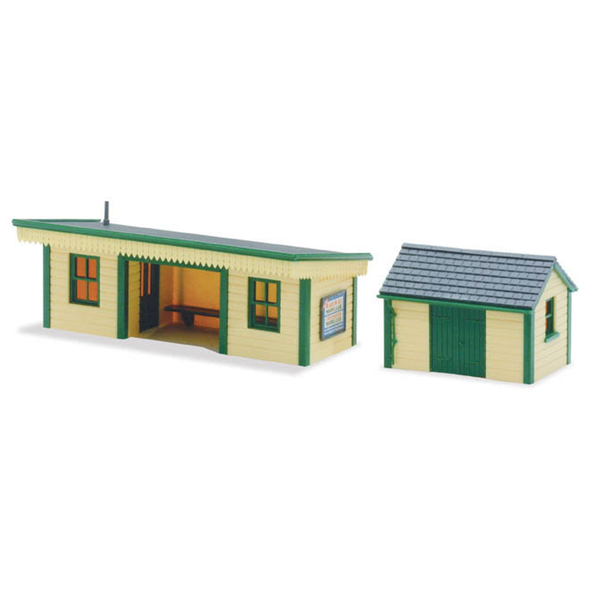 PECO Platform Shelter & Hut, timber - LK16 (LK-16) -Scale/Type= OO Gau ...