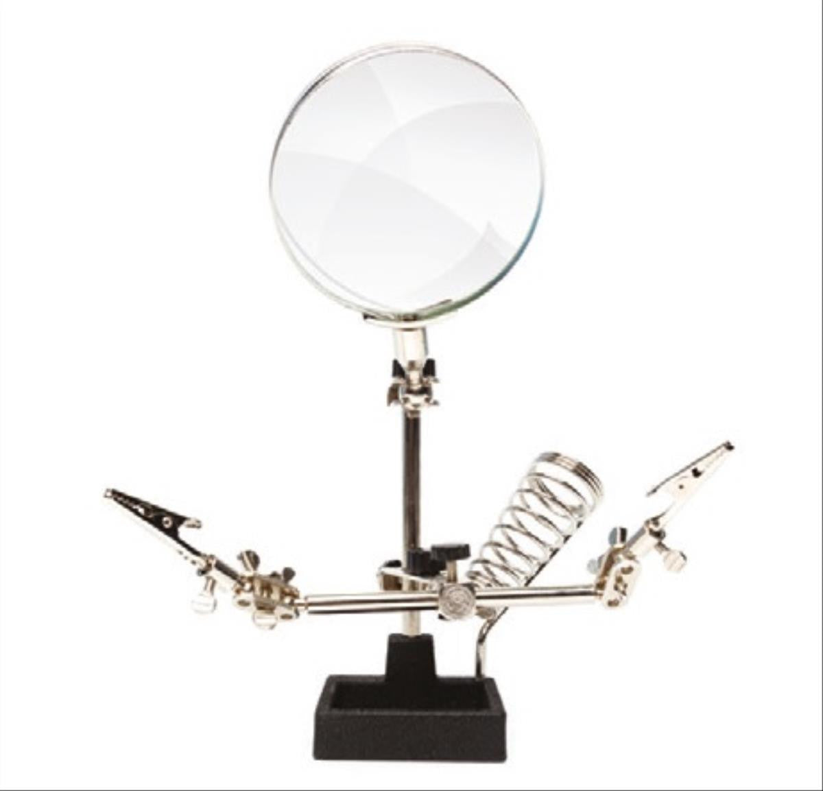 Heavy Duty Helping Hands with Large Glass Magnifier – The Loco Shop